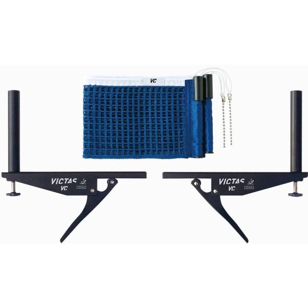 日本卓球協会(JTTA)公認サポート＆ネット(サポートのみITTF公認品)製造国：日本素材　：サポート/スチール　　　　ネット（ネットメッシュ/ポリエステル・ホワイトテープ/綿）仕様　：スプリング式　サポートに差し込み式ネット　　　　[サポ...