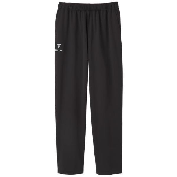 2025年2月下旬発売モノトーンを基調に、VICTAS「ピスネーム」をアクセントにした飽きの来ないシンプルなジャージパンツ。製造国 中国素材 ポリエステル100％（エアリーソフトスムース）特長 吸汗速乾, 伸縮,ユニセックス