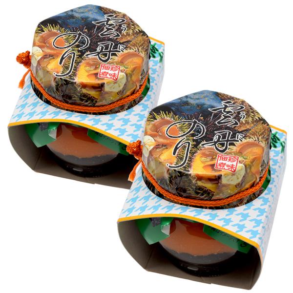 食感を活かしたのり佃煮に、雲丹を混ぜ合わせました。