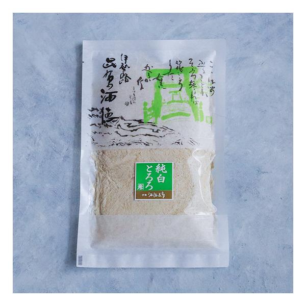 真綿のように細かく、上質の純白とろろ。お口の中でふわっと溶けます。酒徳昆布:おぼろ・とろろ