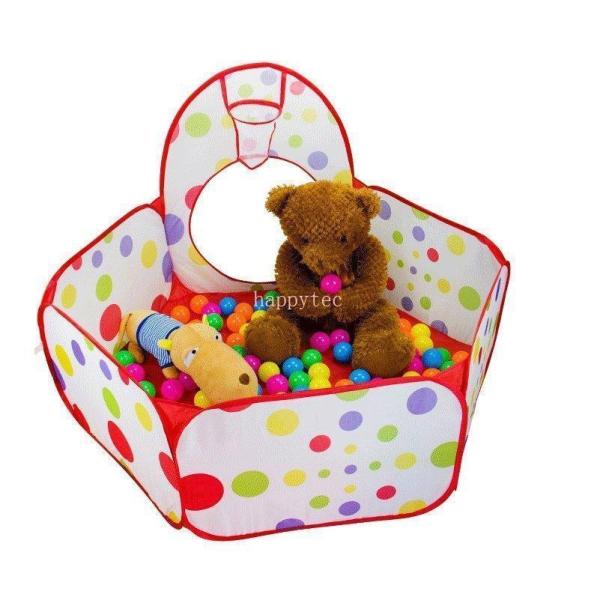 3in1 キッズテント プレイテント ボールプール 子供用 トンネル 収納バッグ付き 子供の秘密基地折りたたみテントハウス 室内 室外 アウトドア おもちゃ ポップアップテント ボールハウス バスケットゴール折り畳み式 男の子 女の子 3点...