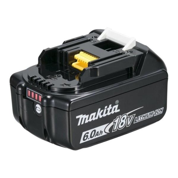 マキタ純正のリチウムイオンバッテリ電池残容量表示付き自己故障診断付き18V、6.0Ah