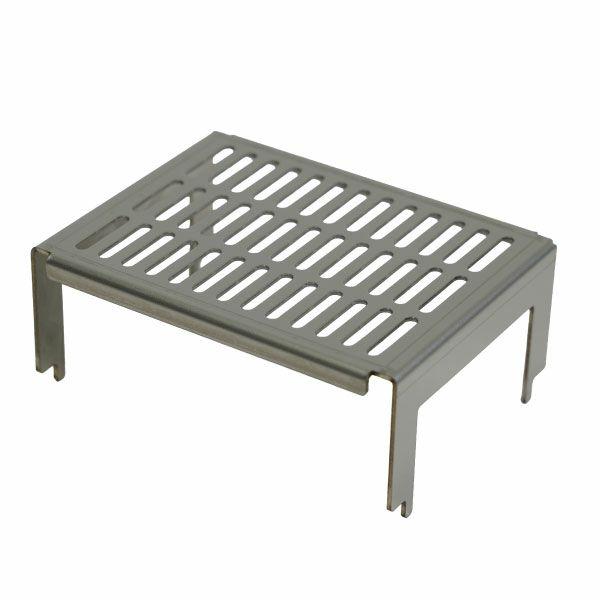 焚火台BF-GM1専用ゴトク外形寸法：H65×W158×D124mm質量：約0.3kg材質：ステンレス耐荷重：約6kg