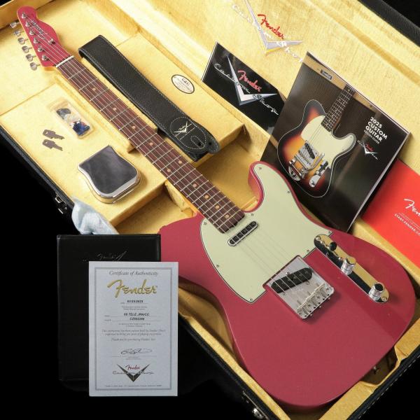 FenderCustomShop Custom Built 1960 Telecaster Journeyman Relic Faded Cimarron Red!!2024年9月にカリフォルニア Fenderコロナ工場で行われたファクトリ...