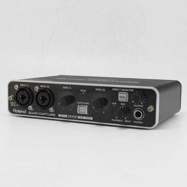 QUAD-CAPTUREは、OCTA-CAPTUREで好評の高音質設計“VS PREAMP”、低レイテンシーを実現する“VS STREAMING”、ワン・アクションで最適な入力レベルを設定できる“AUTO-SENSE”などを受け継いだ4 I...