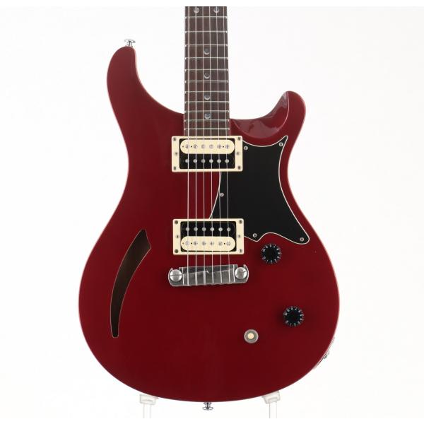 2007年製、「SE Custom Semi-Hollow」が中古で入荷！メイプルヴェニアトップ、マホガニーボディ、マホガニーネック、ローズウッド指板のウッドマテリアルを採用。ピックアップにはPRSデザインのオリジナルハムバッカーを2基搭載...