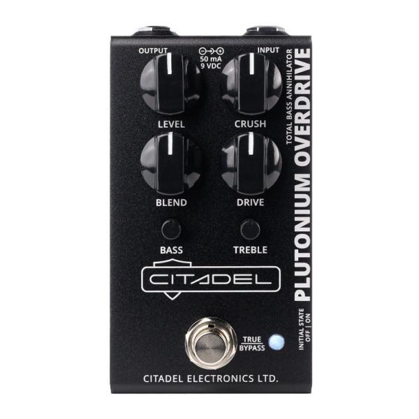 Plutonium Overdriveは、Citadel Electronicsの開発チームが長年培ってきたベース・ペダルにおけるノウハウを惜しみなく投入した、ベース専用のアナログ・オペアンプに基づくディストーションです。独自の“CRUSH...