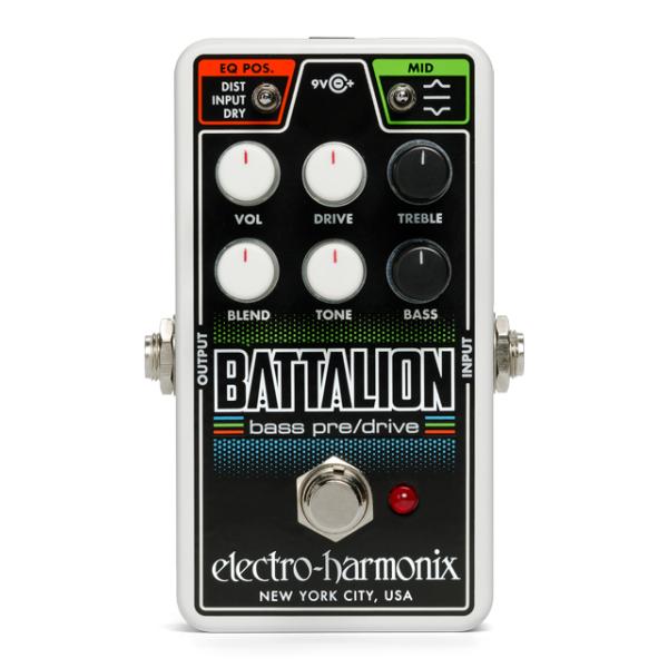 Nano Battalion は、3つの EQ ポジションモードを備えた3バンド EQ によって最大限のフレキシビリティとサウンドシェイピング・コントロールを実現しています。3バンド EQ は、1kHz以上の帯域をブースト/カットする Tr...