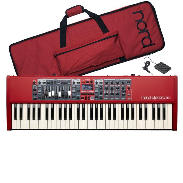 nord electro 6D 61と専用ケース、フットスイッチがセット！【セット内容】■Clavia / nord electro 6D 61■Clavia / SOFTCASE EL/LEAD 61■YAMAHA / FC-5