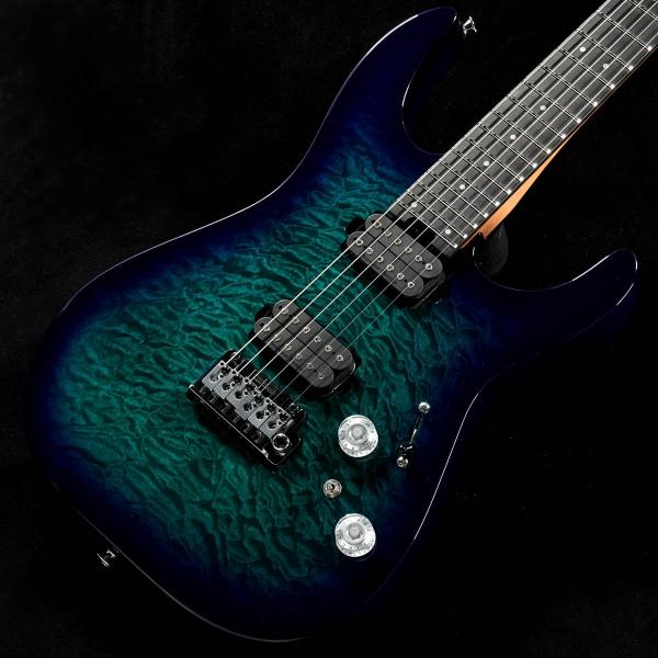 Pro-Mod Plus Dinky DK24 HH 2PT E QMPro-Mod Plus Dinky DK24 2PTは、滑らかなDinkyシェイプのバスウッドボディにキルトメイプルトップを組み合わせ、ハイポジションへのスムーズなアク...