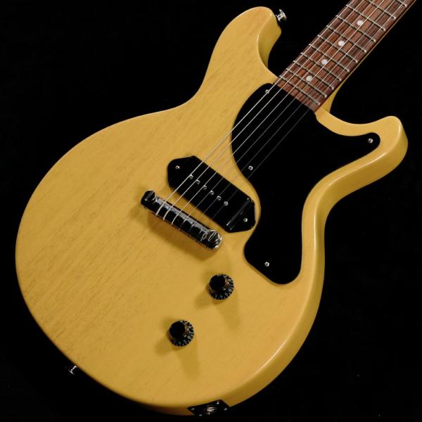 レスポール・ジュニア・ダブルカッタウェイがレギュラーラインナップに復活!Gibson レスポール・ジュニアは、そのシンプルさにおいてほぼ完璧と評されるギターであり、ロックに必要な要素をすべて備え、余計な装飾は一切ありません。当初スチューデン...