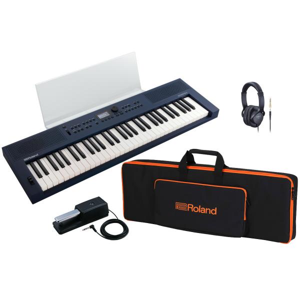 純正ケースとダンパーペダルがセット！セット内容● Roland / GOKEYS3-MU (GO:KEYS 3) ミッドナイトブルー● Roland / MRGKS3/5 (専用譜面立て)● Roland / CB-V61 (背負える 純正...