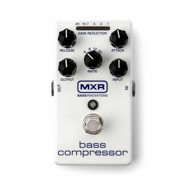 MXR M87 BASS COMPRESSORは、スタジオ用アウトボードコンプレッサーとして標準的なコントロール（ATTACK, RELEASE, RATIO, INPUT, OUTPUT）を採用することで、レコーディング同様に精細な設定を...