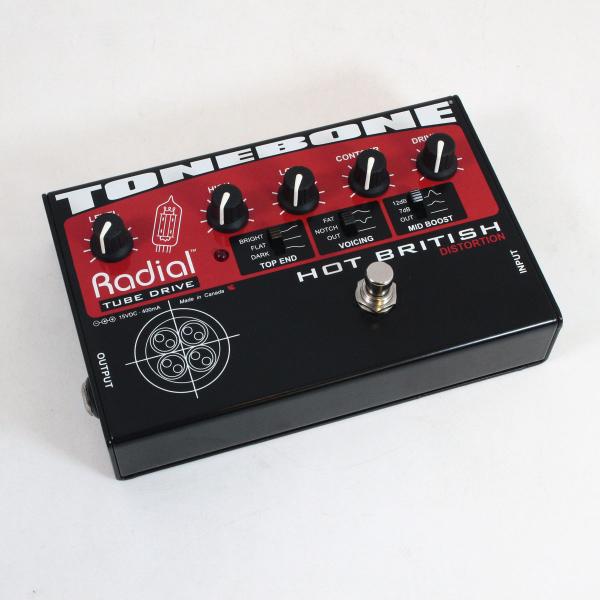 Radial / TONEBONE HOT BRITISH Distortionがused入荷です。倍音もナチュラルな真空管によってドライブされ、ピュアなトーンを醸し出します。各コントロールはパワフルで幅広いトーンレンジを自由に操ることがで...