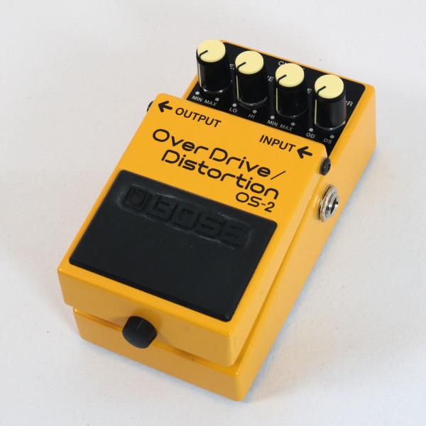 BOSS / OS-2がused入荷です。オーバードライブとディストーションを一台に集約。幅広い歪みのニーズに対応し非常に便利なモデル。ドライブコントロールとカラーコントロールでオーバードライブとディストーションの混ざり具合の調整が可能です...