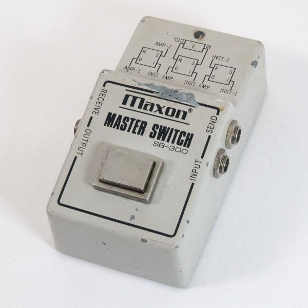 Maxon / SB-300   Master Switchがused入荷です。キャラメススイッチ、ラージ筐体のラインセレクターです。1ループのエフェクトループ、2台のアンプの切り替え、2つの楽器の切り替えなどが可能な「マスタースイッチ」で...