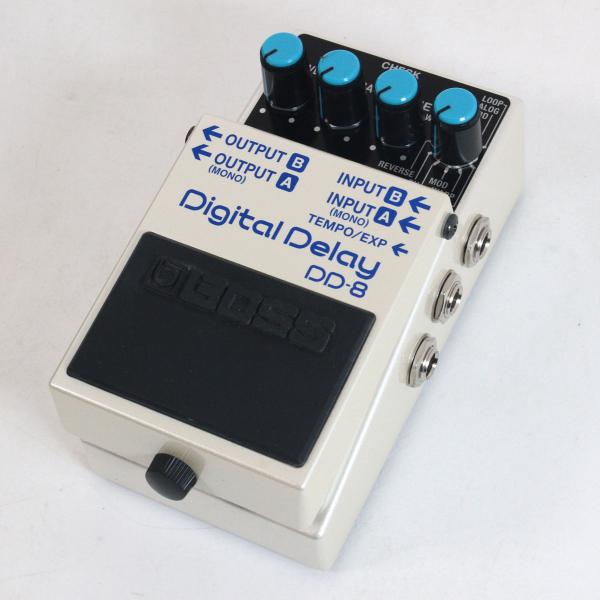 BOSS / DD-8 Digital Delayがused入荷です。最大10秒のディレイ・タイム、11モードによる多彩なサウンドが演出できる高性能ディレイ。DD-8は、高音質、ロング・ディレイなどの多彩な機能を盛り込んだデジタル・ディレイ...