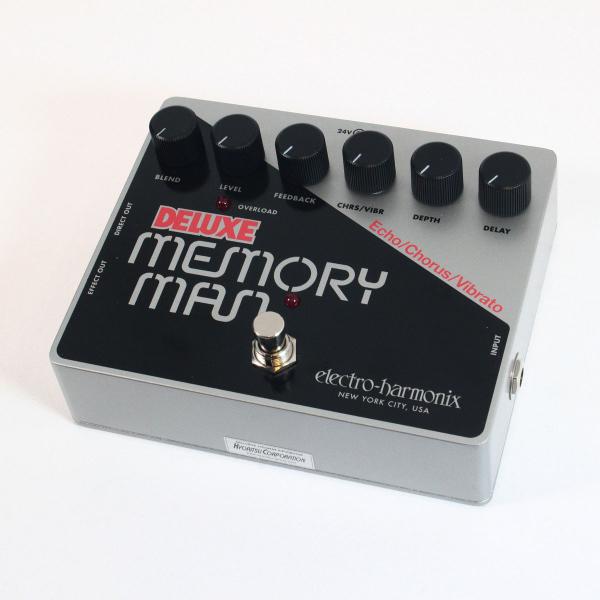 ELECTRO-HARMONIX / DELUXE MEMORYMAN XOがused入荷です。アナログディレイの金字塔デラックスメモリ-マンがXOシリ-ズのダイキャストの筐体に生まれ変わりました。強度が上がり、よりコンパクト化に成功。ディ...