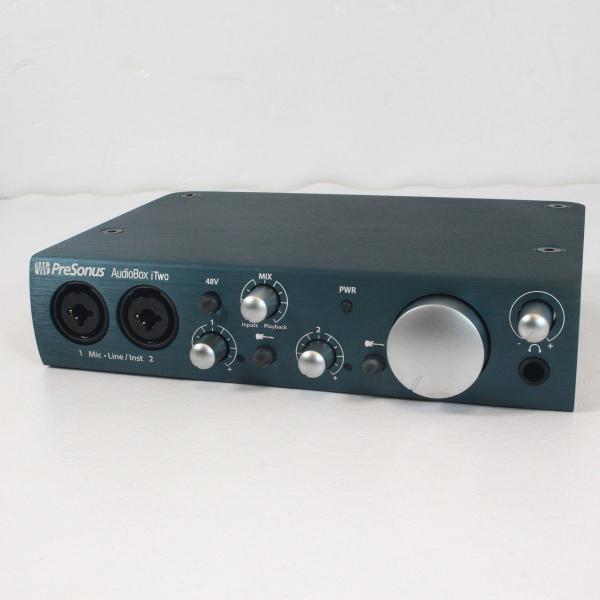 Presonus / AudioBox iTwoがused入荷です。移動の多いミュージシャン、サウンド・デザイナー、ポッドキャスターに理想的なUSB 2.0バスパワー駆動のAudioBox iTwoは、ハイクオリティの2チャンネル・オーディ...