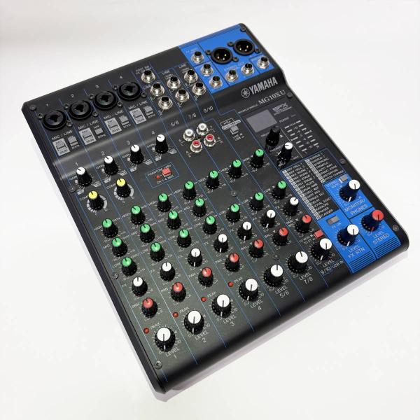 YAMAHA / MG10XUがused入荷です。YAMAHA MG10XUは、高品位なマイクプリアンプ「D-PRE」とSPXデジタルエフェクトを搭載した10チャンネルアナログミキサーです。USBオーディオインターフェース機能(24bit/...