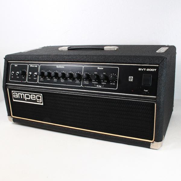 AMPEG / SVT-200Tがused入荷です。200W出力ソリッドステートアンプヘッドです。6バンドのEQやBi-Ampコントロールで幅広い音作りが可能です。EQコントロールのうちの4つはプッシュプルにより周波数の切り替えが可能。Vo...