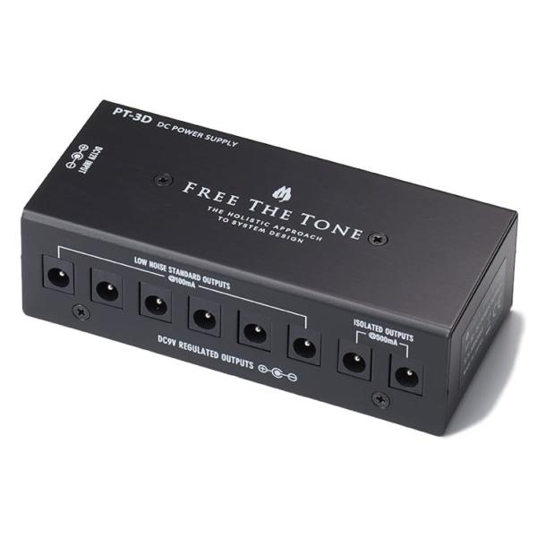 軽量・コンパクトサイズながら、完全に独立したアイソレーテッド出力端子(DC9V/500mA出力×2) とローノイズ・スタンダード出力端子(DC9V/100mA出力×6) を装備し最大8系統の電源供給を行います。 「PT-3D」のアイソレーテ...