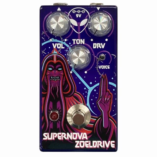 Supernova ZoeldriveのベースとなっているClark Amplification “Gainster”は、大型で存在感のある筐体にポイント・トゥ・ポイント配線でハンドメイドされており、原音への色付けを最小限に抑えながらもゲイ...