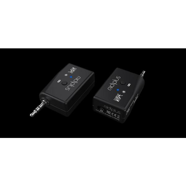 MIDIPLUS WAVE はコンパクトサイズで手軽に使用できる2.4GHz のワイヤレスシステムです。本体に3.5mm のステレオミニプラグを装備し、電子楽器やメモリープレーヤーのヘッドフォンアウト/ ラインアウトを簡単にワイヤレス化でき...