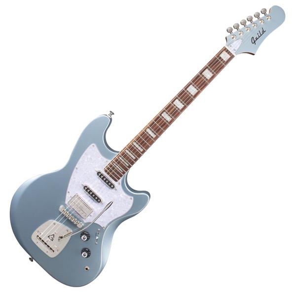 ■ローステッド・メイプル・ネック、バウンド・ローズウッド指板、ブロック・インレイSurfliner Deluxeは、Surflinerプラットフォームをさらに進化させ、新たな機能を搭載。Guild初となるローステッド・メイプル・ネックを採用...