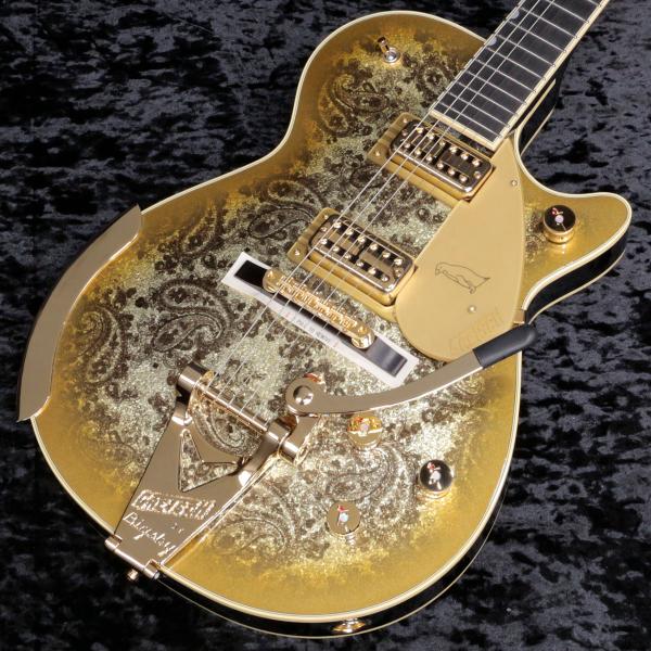 グレッチ限定モデル！ゴールド・ペイズリー・ペンギン登場！Limited Edition Paisley Penguinは、Gretschのクラシックなデザインをエレガントにアレンジしたモデルです。このPenguinギターは、アーチドメイプル...