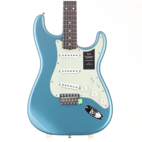 FENDER MEXICO Vintera II '60s Stratocaster Lake Placid Blue 中古入荷いたしました！2023年メキシコ製。60年代のヴィンテージスタイルを再現したストラトキャスター。アルダーボディに...