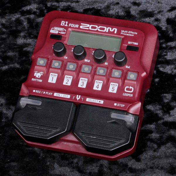 1つのペダル。低音はよりディープに。『B1 FOUR』は、合計70種類以上のアンプ／エフェクトモデルを内蔵し、最大5個を自由な接続順で同時に使用可能。実機の内部回路を忠実にエミュレートした9種類のアンプモデルと先進のIR（インパルス応答）を...