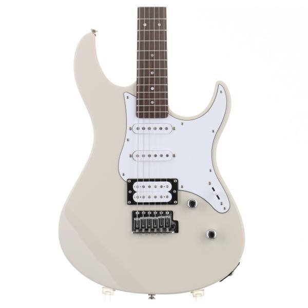 YAMAHA Pacifica PAC112V Vintage White 中古入荷いたしました!YAMAHAの代表機種Pacificaのエントリーモデル。アルダーボディにメイプルネック、ローズ指板の仕様。オリジナルのアルニコVピックアップ...