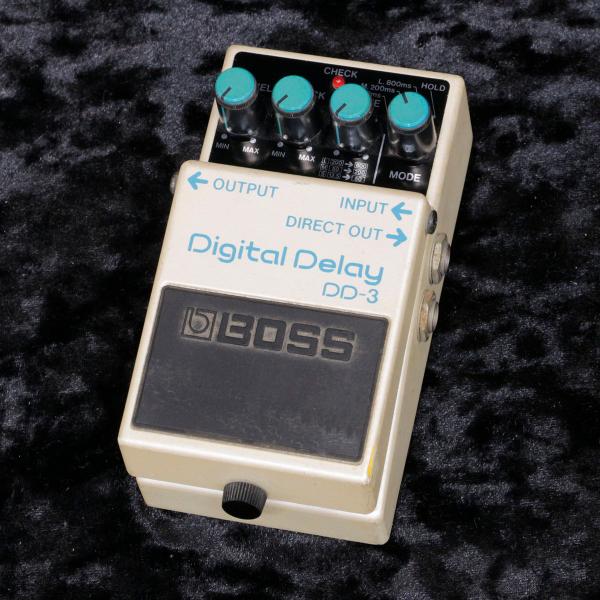 ボスの定番デジタルディレイ!!BOSS DD-3 は、1986年の登場以来ロングセラーを続ける定番デジタルディレイです。クリアでクセのないデジタルサウンドを特徴とし、ギター本来の音を損なわずに自然な残響を加えることができます。ディレイタイム...