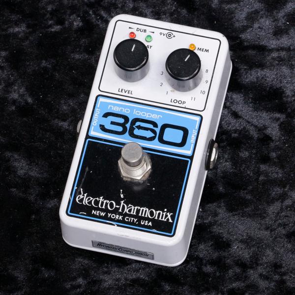NANO LOOPER 360 はコンパクトかつ手頃なペダル・ルーパーで、360秒のループレコーディングタイムを持ち、11トラックのループ設定・保存が可能です。SPEC・360秒=6分のループレコーディングタイムを11トラックに分割して設定...