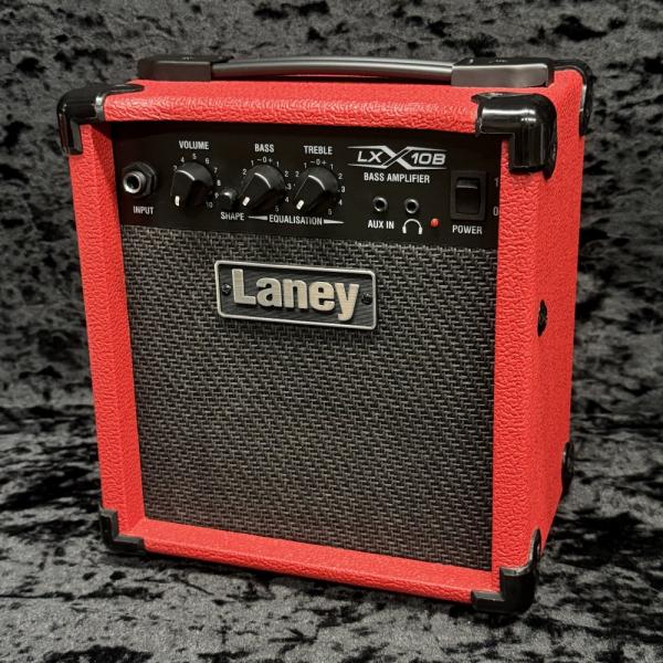 LANEY / LX10B Red の中古が入荷!トレブルとベースのシンプルなイコライジングながら、シェイプスイッチによりミッドレンジの切り替えが可能。外部音源の入力やヘッドホンアウトも装備した練習に最適な10Wコンボアンプです。キズや汚れ...