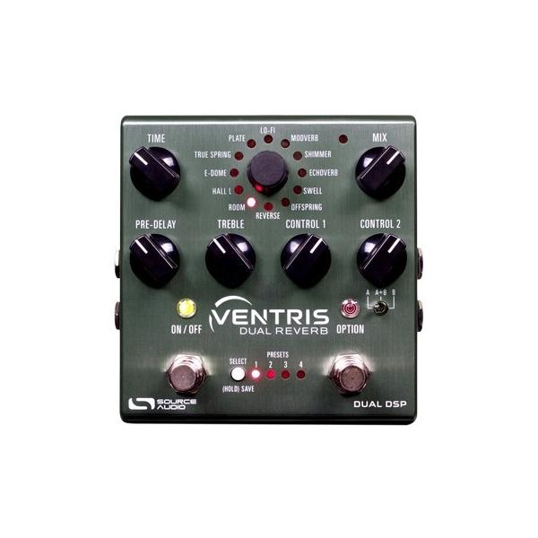 VentrisはNemesis Delayの開発からその技術水準を更なる高みへと引き上げて作り上げられたリバーブペダルです。搭載されたパワフルなDSPは、原音を変化させずに密度が高く深みのある残響音を演出します。ルーム、ホールなどのオーソド...