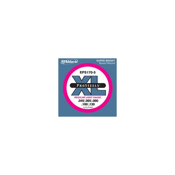 ## UD20140723 Daddarioダダリオ ##        プロスチールは、D&amp;#039;Addario(ダダリオ)のラインナップの中で最もブライトで磁力特性に優れたシリーズの5弦用エレキベース弦。特別な合金の採用によ...