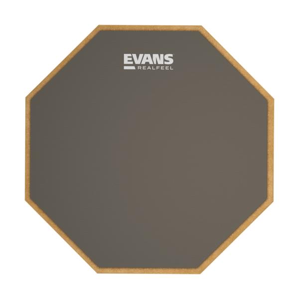 RealFeel by Evans practice pad 12"RealFeel練習パッドは、磨耗に強いダークグレー・ファブリック仕上げのラバーパッドで、最もポピュラーな練習パッドです。自宅練習やリハーサルスタジオ、ライブ前のウォーミン...