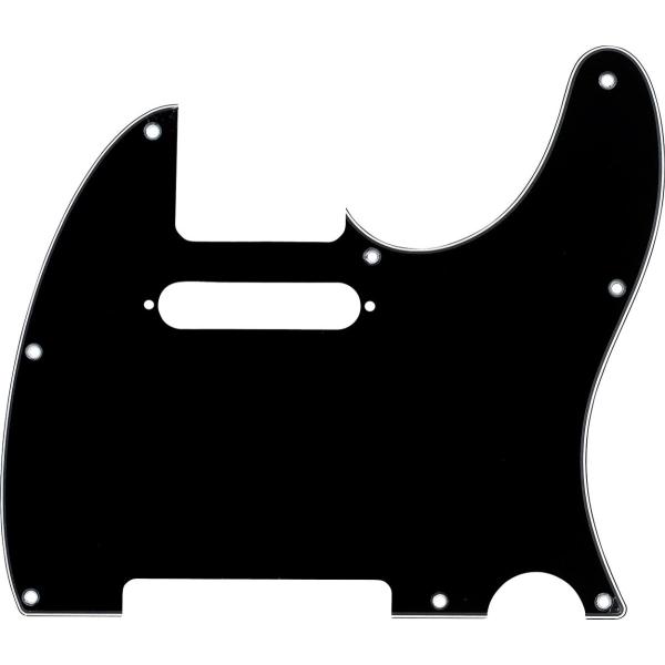 Pickguard, Telecaster, 8-Hole Mount, Black, 3-Plyピックガードを取り替えれば、簡単に楽器の見た目がガラリと変わります。このピックガードは、American Standard、American ...