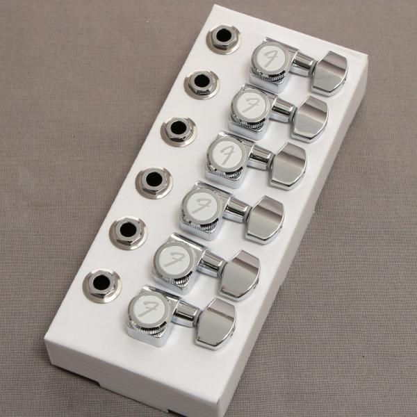 ## 《ペグ《片側6連 ##Fender / Locking Tuning Machines Chrome 099-0818-100弦をロックすることで安定したチューニングが期待できるチューニングマシンセットです。裏側の円盤部分を回すことで...