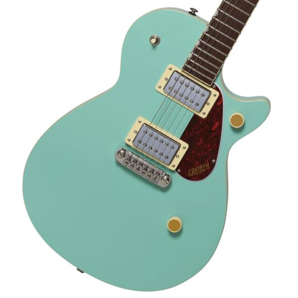 新開発のTwin Sixハムバッカー、22本のミディアムジャンボフレットとパーロイドNeo Classicサムネイルインレイをあしらった12インチラジアスローレル指板の快適なSoft “C”シェイプボルトオン式ナトーネック、調整可能なラップ...