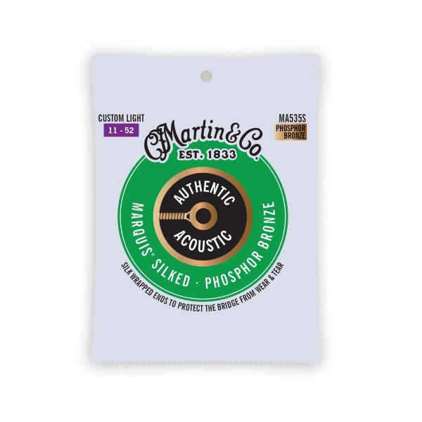 AUTHENTIC ACOUSTIC MARQUIS SILKEDスーペリアルパフォーマンスをベースにボールエンド部分をシルクでラッピングしブリッジとブリッジプレートの磨耗やダメージを軽減します。弦を変える際のブリッジへのダメージを軽減する...