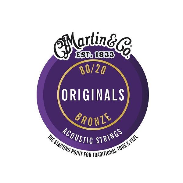 MARTIN ORIGINALS80/20 BRONZEで深みのある豊かな低音とクリアで明るい高音。マーティンストリングスの確かなサウンドとクオリティ。装い新たに帰ってきました。80/20 Bronze伝統の 80/20ブロンズ アコーステ...