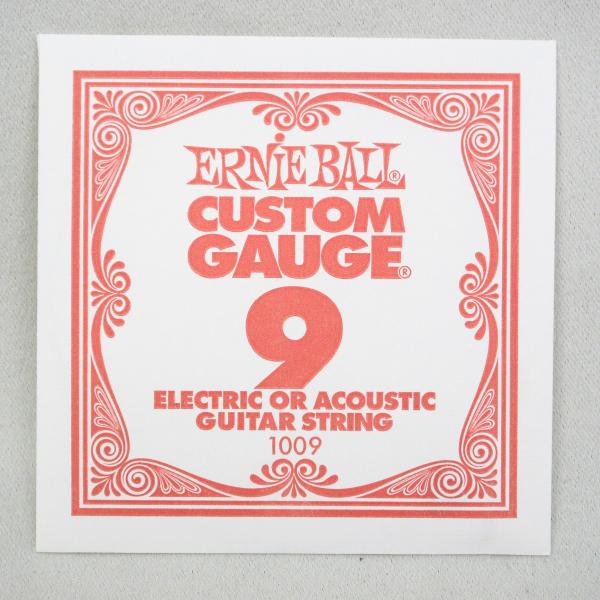 アーニーボールの高硬度のスズ・メッキしたハオ・カーボン・スチールのプレーン弦です。エレキギター/アコースティックギター兼用のバラ弦です。Electric ＆ Acoustic Guitar String.009 Single※画像はサンプル...