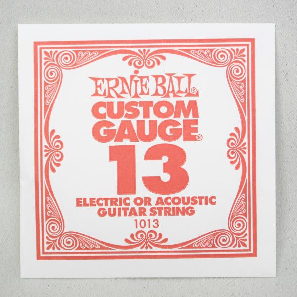 アーニーボールの高硬度のスズ・メッキしたハオ・カーボン・スチールのプレーン弦です。エレキギター/アコースティックギター兼用のバラ弦です。Electric ＆ Acoustic Guitar String.013 Single※画像はサンプル...