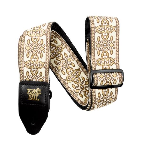 Classic Jacquard Guitar Strap/Bass Strap - Golden Tapestry伸びにくく丈夫なポリプロピレンにジャカード織の生地を縫い合わせたストラップです。ポリプロピレンはベストセラー・モデル「POL...