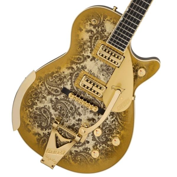 グレッチ限定モデル！ゴールド・ペイズリー・ペンギン登場！  Limited Edition Paisley Penguinは、Gretschのクラシックなデザインをエレガントにアレンジしたモデルです。 このPenguinギターは、アーチドメ...