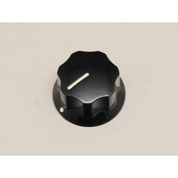 ## 《ノブ《ポット ##Fender Concentric Jazz Bass Knob Black Upperアメリカン・デラックスのベースで使用されている、アクティブEQの2軸2連用のノブです。こちらは上段用です。