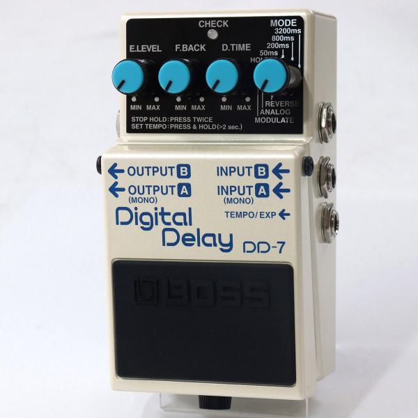 最大6.4秒のディレイ・タイム、8つのモードによる多彩なサウンドが演出できる高性能ディレイ。DD-7は、高音質、ロング・ディレイなどの多彩な機能を盛り込んだデジタル・ディレイの最新モデル。名機DM-2をモデリングした「アナログ」や、独特な揺...